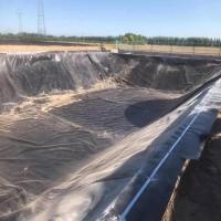 China HDPE Geomembrane 1.5mm 2mm 40 Mil Thick Pond Liner for Industrial Pit Water Containment for sale