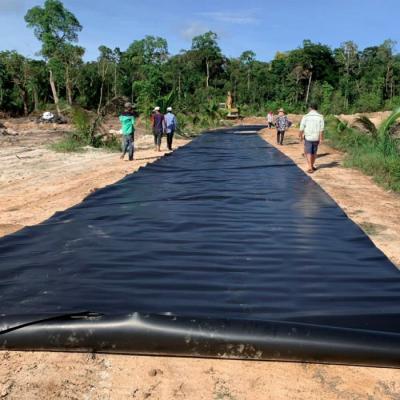 China Blue 2mm HDPE Geomembrane Pond Liner for Fish Farm Aquaculture Anti-Seepage for sale