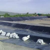 China HDPE Geomembrane 0.75mm 1mm Fish Farm Pond Liner Waterproof Impermeable for sale