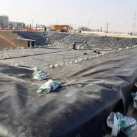 China 1.5mm HDPE Geomembrane Liner for Landfill Mining Pond Waterproofing for sale