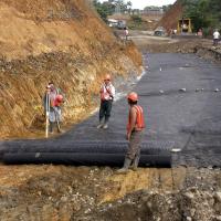 China HDPE Geomembrane Pond Liner 0.2mm-3mm Thickness for Water Treatment Plants for sale