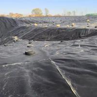 China 1.5mm HDPE Geomembrane Waterproof Liner for Fish Tank Pond Aquaculture for sale