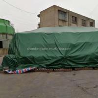 China Plaid PE Custom Tarps Waterproof Truck Cover HDPE Woven 500D-1500D 50-300gsm for sale
