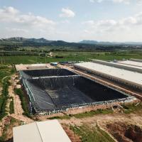 China Anti-UV HDPE Pond Liner 1mm Smooth Geomembrane Sheet for Fish Farm Dam Liners for sale