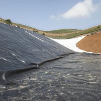 China HDPE Smooth Black Geomembrane 1.5mm Waterproof Liner for Industrial Ponds for sale