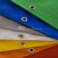 China PE Coated Waterproof Tarpaulin Roll HDPE Woven with LDPE Lamination 50-300gsm 2m-100m Width for sale