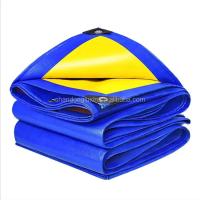 China PE Coated Waterproof Tarpaulin Roll HDPE Woven with LDPE Lamination 50-300gsm 2m-100m Width for sale
