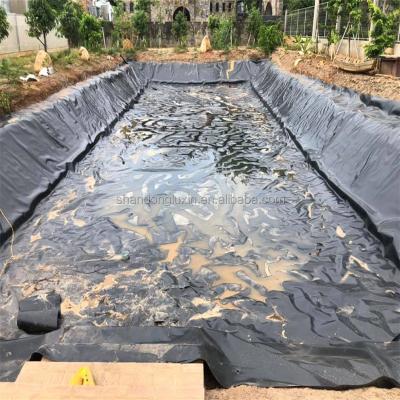 China 1.0mm HDPE Geomembrane Pond Liner Waterproof Plastic 50-200m Length for Aquaculture for sale