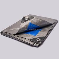 China Woven PE Tarpaulin 2m-100m Width Waterproof Tear Resistant for Construction Truck Cover for sale