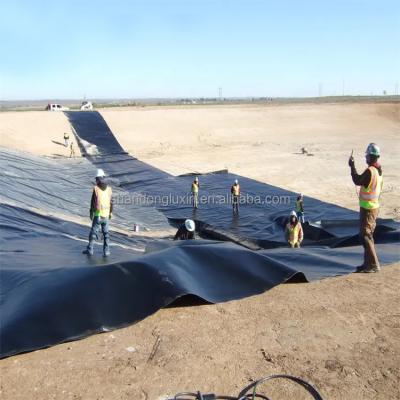 China Double Smooth Surface HDPE Geomembrane 1.5mm Fish Farm Pond Liner for Circular Water Tanks for sale
