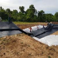 China Waterproof HDPE Geomembrane 1.5mm Double Smooth Surface for Landfill and Shrimp Farming for sale
