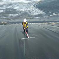China Double Texture HDPE Geomembrane Versatile Solution for Dam Liner and Fish Pond Liner for sale
