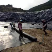 China 100% Virgin HDPE Geomembrane 1.5mm Thickness for Fish Shrimp Pond Liner for sale