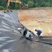 China HDPE Smooth Geomembrane Pond Liner 1.5mm Waterproof for Aquaculture for sale