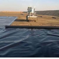 China HDPE Geomembrane Liner 1mm 2mm Double Smooth Textured for Aquaculture Pond for sale