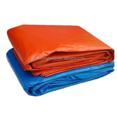 China LDPE Coated HDPE Tarpaulin Roll 150g Waterproof Anti UV Tear Resistant Outdoor Cover for sale