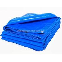 China LDPE Coated HDPE Tarpaulin Roll 150g Waterproof Anti UV Tear Resistant Outdoor Cover for sale