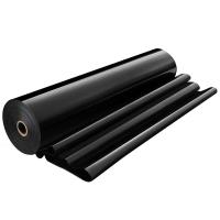 China Black HDPE Smooth Geomembrane 1-6m Width for Reservoir Fish Pond Dam Liner for sale