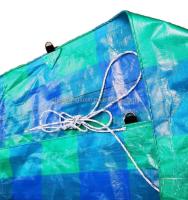 China Heavy Duty PE Tarpaulin 6x8m UV Treated Waterproof Truck Cover HDPE Laminated for sale