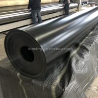 China Textured HDPE Geomembrane 1.5mm Black for Landfill Fish Pond Sewage Tank Liner for sale