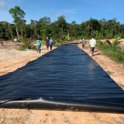 China HDPE Geomembrane 0.5mm to 2mm Waterproof Pond Liner for Construction and Aquaculture for sale