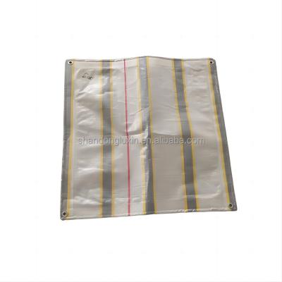 China 500D PE Coated Tarpaulin 6x8m Waterproof Heavy Duty Sun Resistant Construction Cover for sale