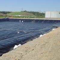 China HDPE Geomembrane 1mm 2mm Tear Resistant Acid Alkali Resistant Fish Pond Lining for sale