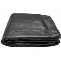 China Polyethylene Black PE Tarpaulin Waterproof UV Resistant Width 2-11m Heavy Duty Outdoor Cover for sale