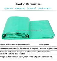 China Waterproof PE Tarpaulin 700D-1500D Yarn Count 60-250gsm for Durable Outdoor Covering for sale