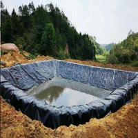 China Textured HDPE Geomembrane 0.75-3mm Thickness Anti-Puncture Slope Liner 50-100m Length for sale