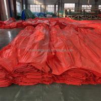 China PE Tarpaulin Red Waterproof Dustproof Sun Block 4x5m 4x6m Heavy Duty Outdoor Cover for sale