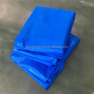 China Waterproof Silver Blue PE Tarpaulin 2-12m Width 60-250gsm for Canopy Tent Boat Pool Cover for sale