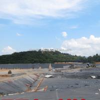China 2mm HDPE Geomembrane Waterproof Liner for Fish Pond Dam and Aquaculture for sale