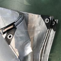 China HDPE 120gsm Blue PE Canvas Tarpaulin Waterproof Outdoor Cover for Garden Awning Canopy for sale
