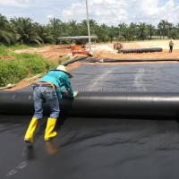 China HDPE Geomembrane Liner 1.5mm for Pond Dam Aquaculture in Black Green Blue for sale