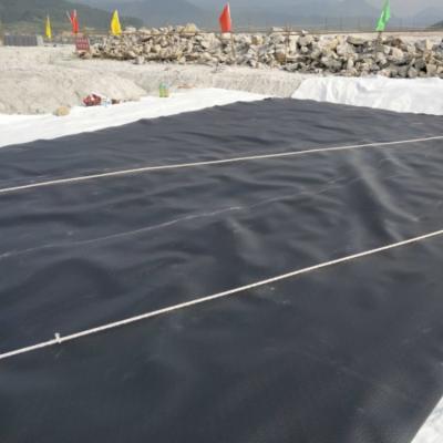 China HDPE Smooth Geomembrane 0.75mm-3mm Thickness 50-200m Length Black Waterproof Liner for Ponds for sale