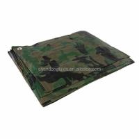 China 500D-1500D Yarn Count Camouflage PE Tarpaulin Waterproof HDPE Woven Fabric for Outdoor Camping for sale