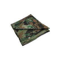 China 500D-1500D Yarn Count Camouflage PE Tarpaulin Waterproof HDPE Woven Fabric for Outdoor Camping for sale