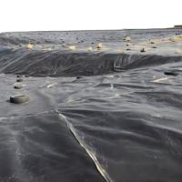 China 1mm HDPE Geomembrane Roll for Fish Farming 1m-8m Width UV Resistant for sale