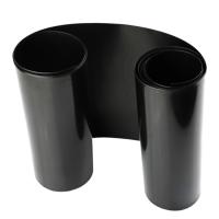 China Black HDPE Geomembrane Fish Pond Liner 1.5mm Thickness 6m Width Waterproof for sale