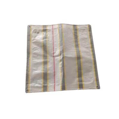 China High Surface Hardness PE Striped Tarpaulin 2-12m Width 100-200gsm for Rainproof for sale