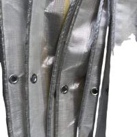 China High Surface Hardness PE Striped Tarpaulin 2-12m Width 100-200gsm for Rainproof for sale