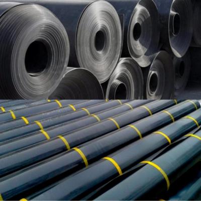 China 1mm HDPE Geomembrane Fish Farm Pond Liner Landfill Project Solution 0.75mm-3mm for sale