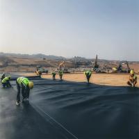 China LLDPE Reservoir Liner 1.5mm for Dam HDPE Geomembrane Sheet 50-200m Length for sale