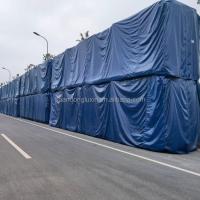China Customized HDPE Coated Polyethylene Tarpaulin 50-300gsm Waterproof Tear Resistant for Truck Boat Car Cover for sale
