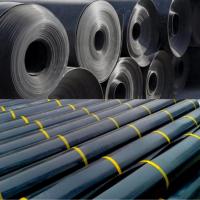 China HDPE Smooth Geomembrane 0.5mm-2.5mm Thickness 1-6m Width Fish Pond Liner for Landfill for sale