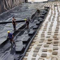 China HDPE Geomembrane 1.5mm Fish Pond Liner UV Resistant Waterproof for Aquaculture for sale