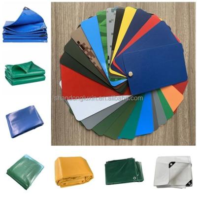 China PVC Waterproof Tarpaulin 300gsm-1400gsm Heavy Duty for Outdoor Covering for sale