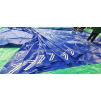 China UV Resistant PVC Tarpaulin 0.8mm-1.50mm Thickness 500D 200D Yarn Count Waterproof Heavy Duty for sale