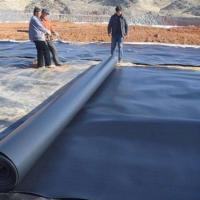 China Smooth Textured HDPE Geomembrane 1mm 1.5mm for Landfill Pond Liner for sale